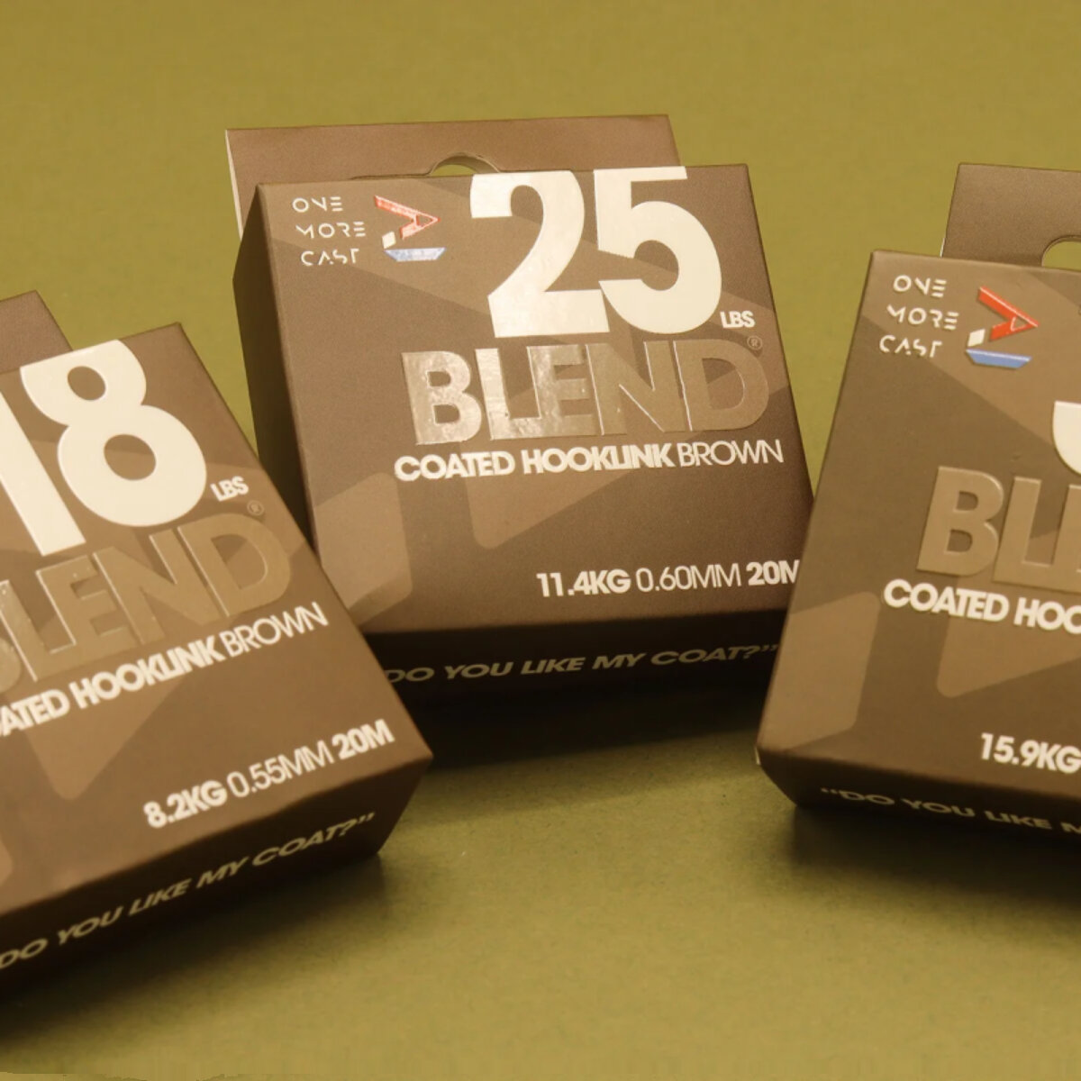OMC Blend Покрытая Веревка для Ловли Карпа, 25 фунтов Прочность Зеленый Цвет Высококачественная Крученая Покрытие 10