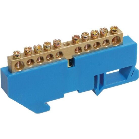 Шина нулевая (кросс-модуль) Iek на DIN-изол. ШНИ-6х9-10-Д-С YNN10-69-10D-K07