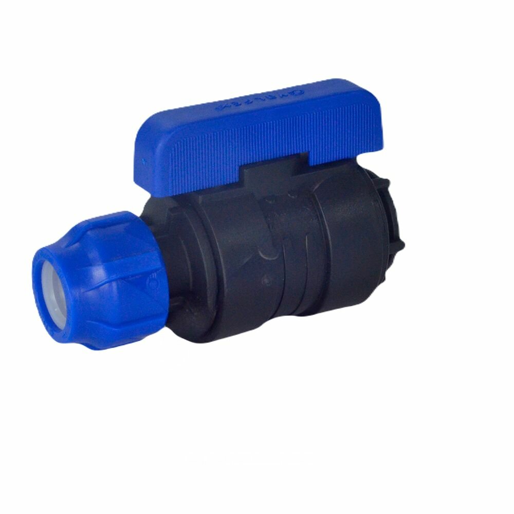 Кран шаровой компрессионный ПЭ Дн 25х1/2" ВР Ру16 VALFEX 1210012525012