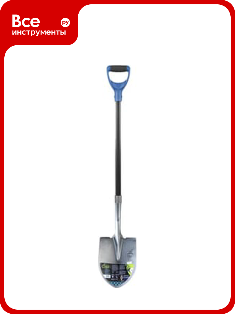 Штыковая лопата GREEN APPLE 1.2 м Б0015196 ручка на черенке в комплекте нескладная конструкция