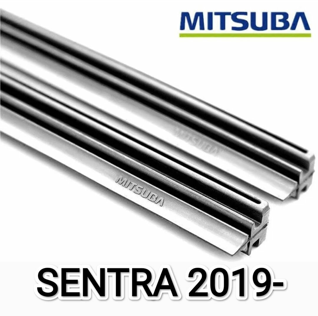 Комплект резинок для оригинальных щеток Mitsuba, для NISSAN SENTRA 2019- , длинна 650+425, аналог, совместимость 100%
