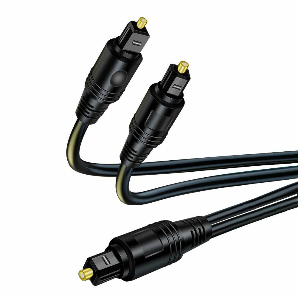 1-2 позолоченный цифровой оптический аудиокабель Toslink SPDIF для усилителей, Blu-ray плееров, Xbox, PS4, саундбаров, коаксиальный кабель
