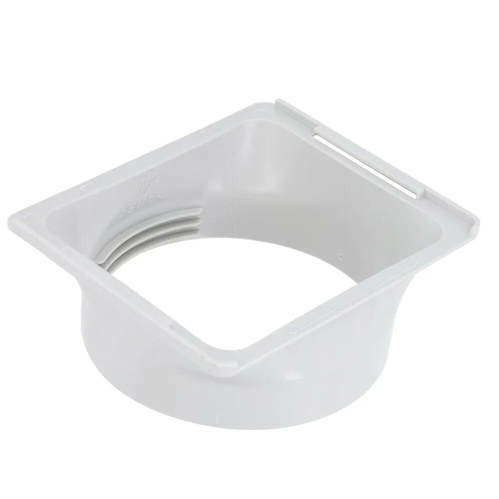 Переходник для воздуховода кондиционера 150 мм адаптер квадрат-круг, универсальная резьба, ABS-пластик