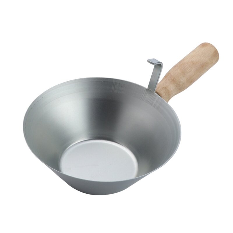 Грязелечебницы Из Нержавеющей Стали С Деревянной Ручкой Сверхпрочные Гипсокартонные Штукатурные Грязелечебницы Соскребающие Черпаки для Штукатурных Инструментов