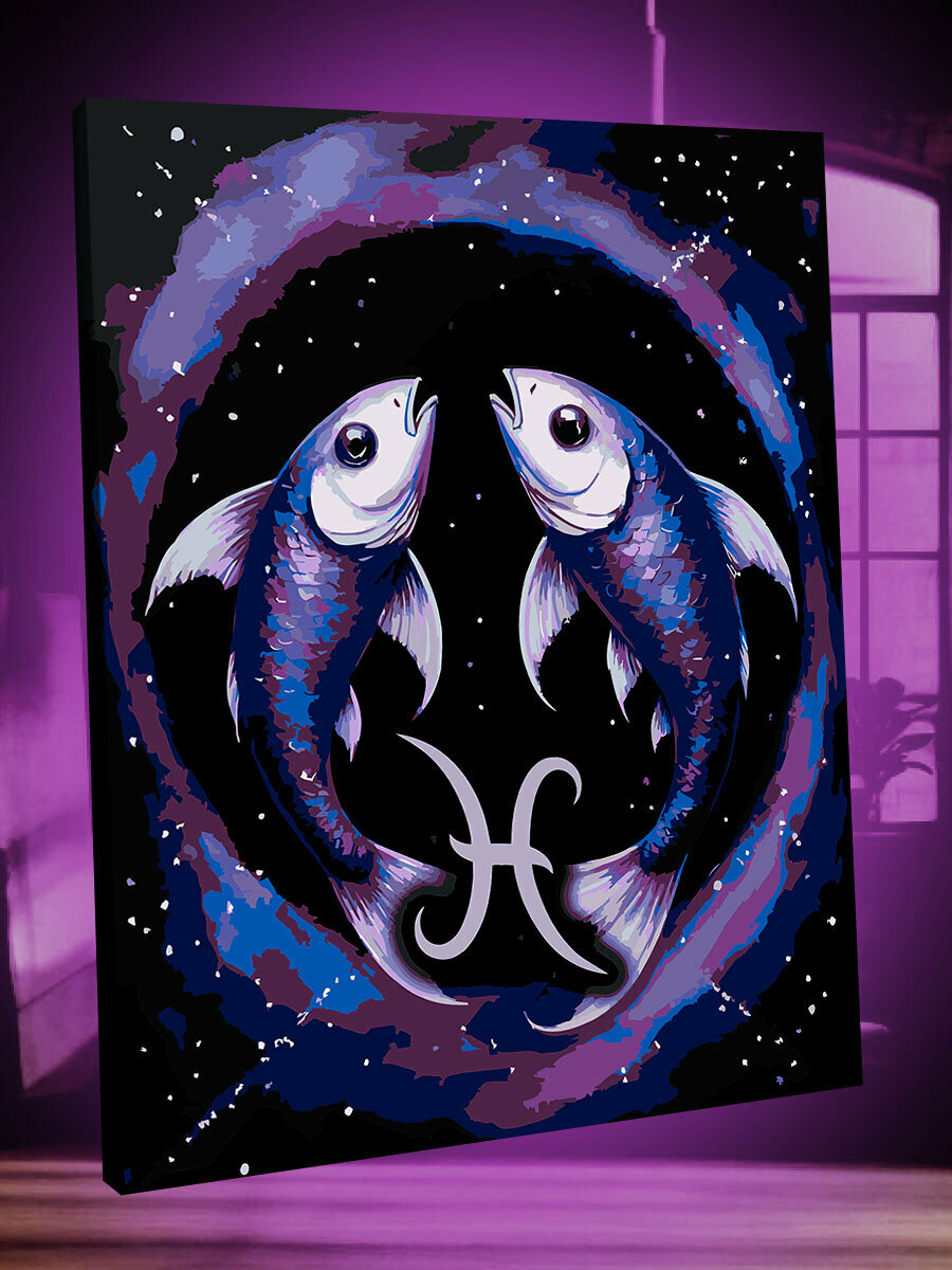 Картина по номерам Рыбы