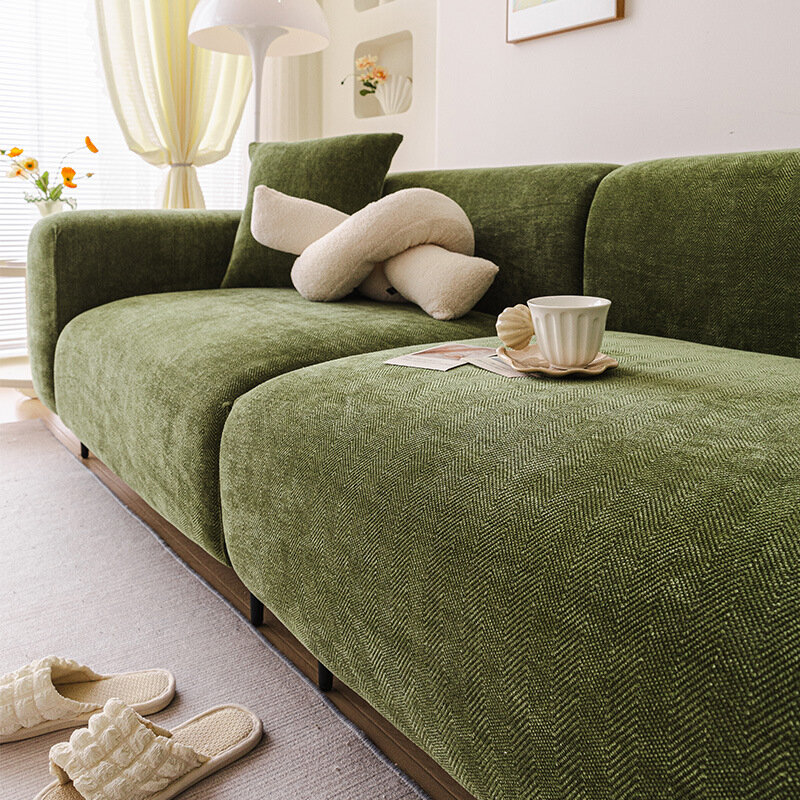 Чехол для дивана из шенилла, универсальный, для всех сезонов, 2025, новый эластичный чехол для дивана, устойчивый к царапинам кошек