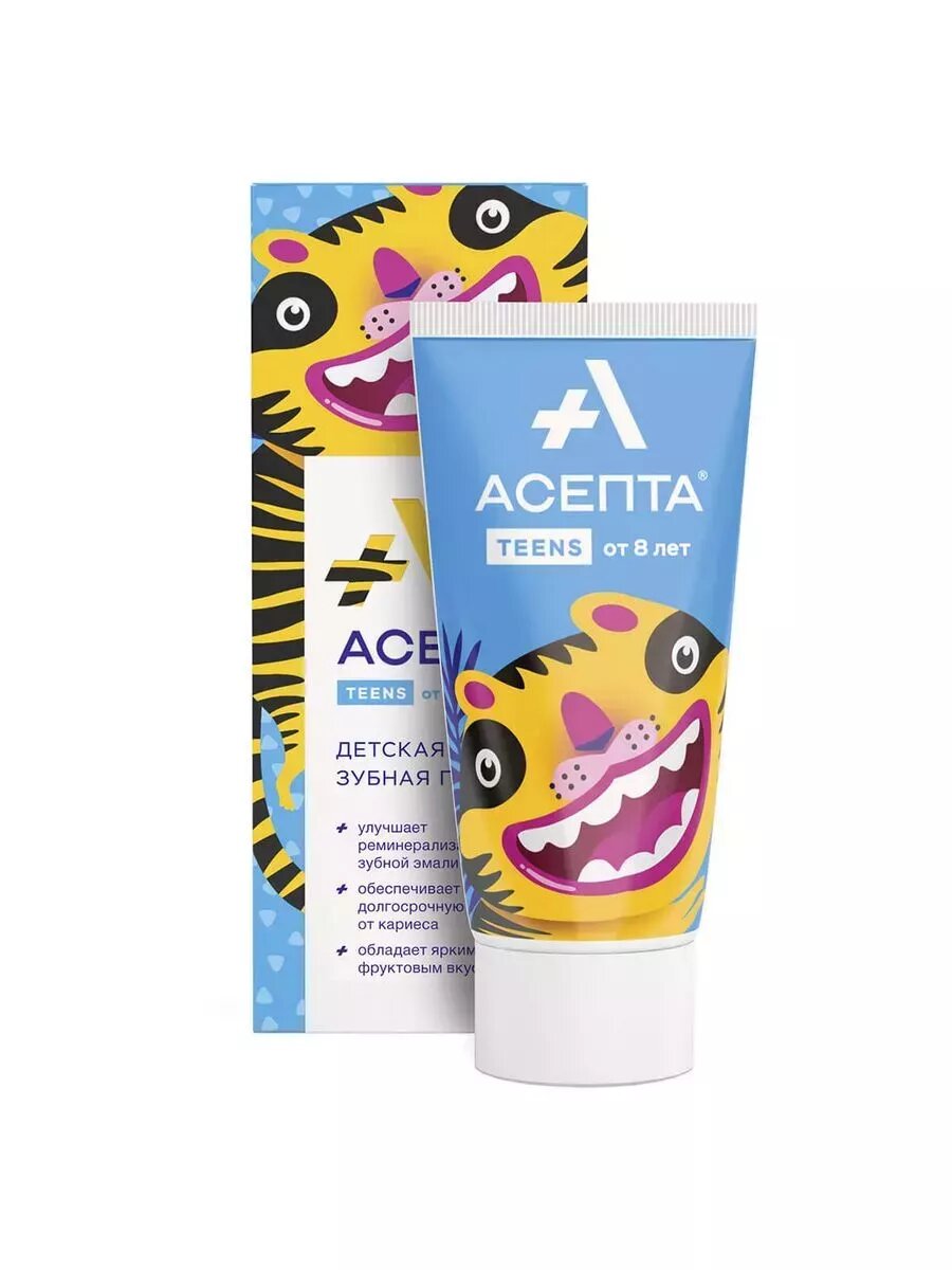 Teens зубная паста детская от 8 лет 50мл-4 шт