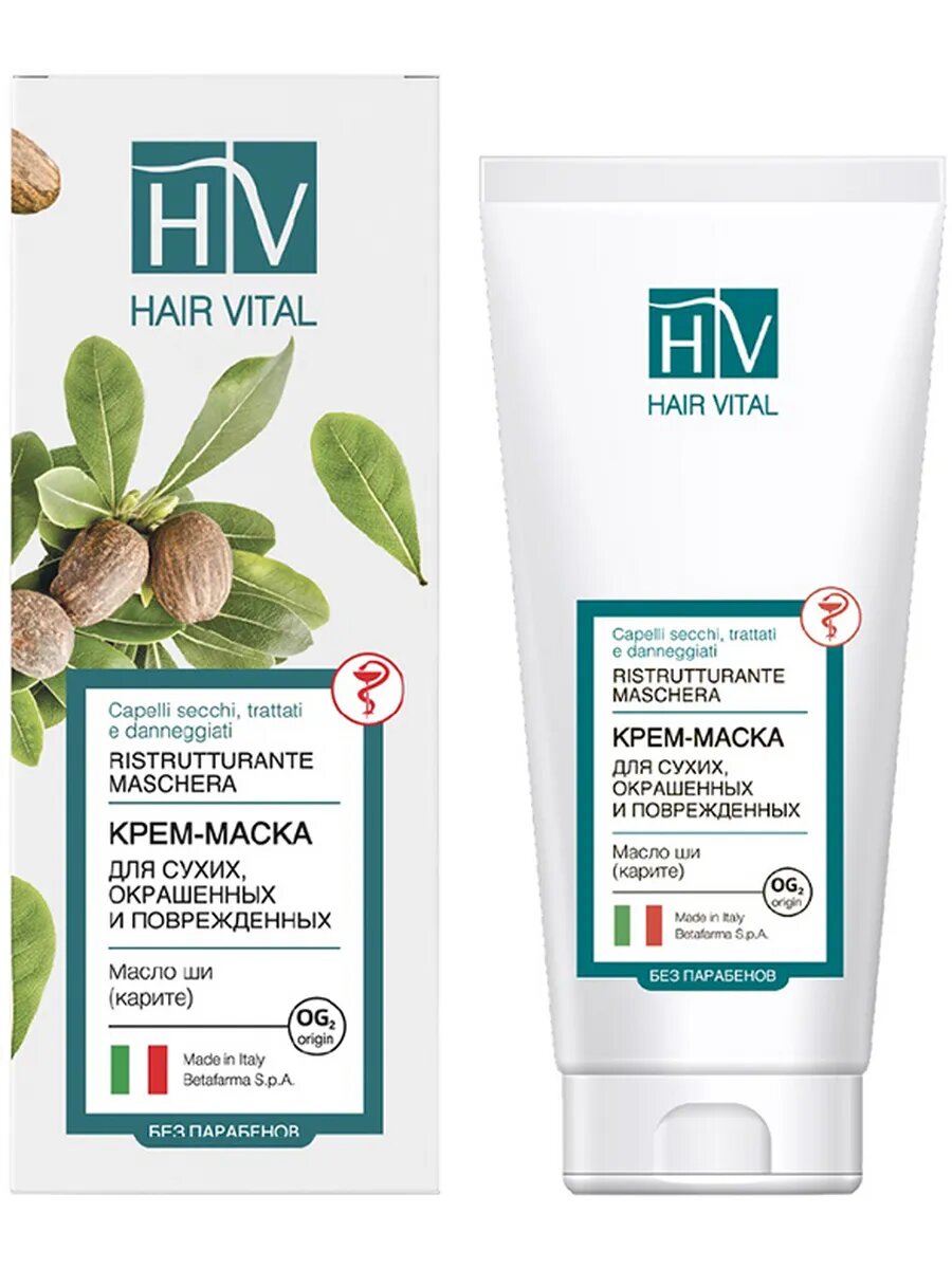 Крем-маска HAIR VITAL Для сухих окрашенных и поврежденных во