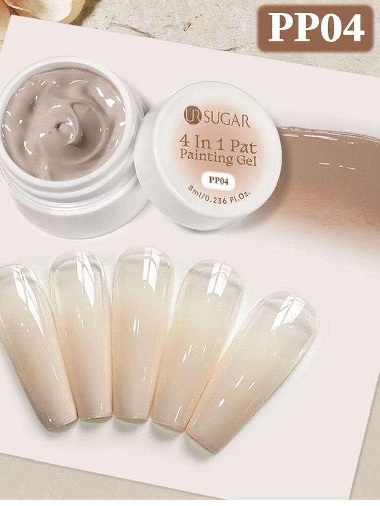 Покраска ногтей похлопывающим клеем