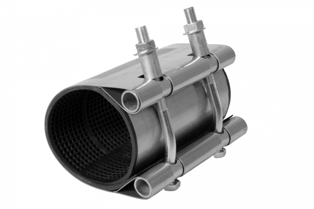 Муфта свертная из нержавеющей стали (хомут ремонтный) IDRA CC L200 DN200 (217-229)