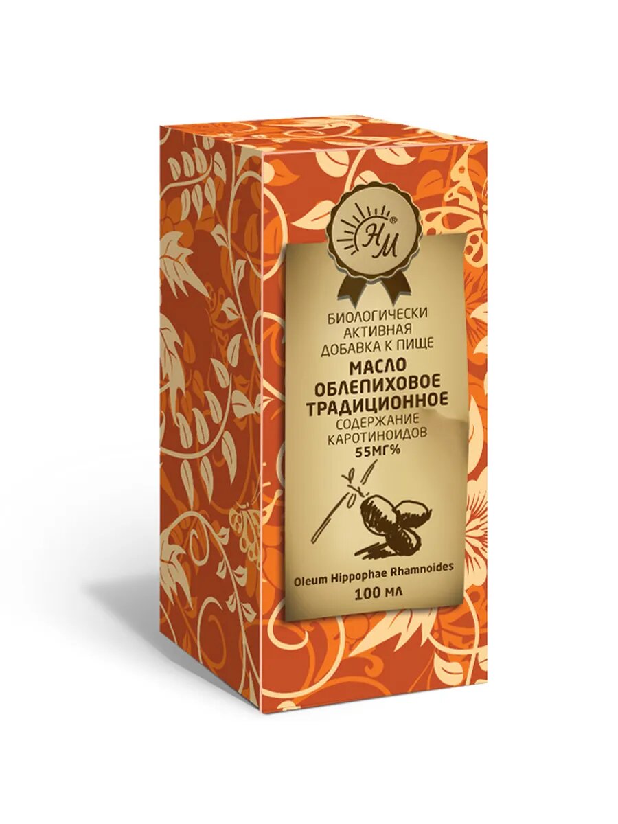 Натуральные масло облепиховое традиционное 100 мл