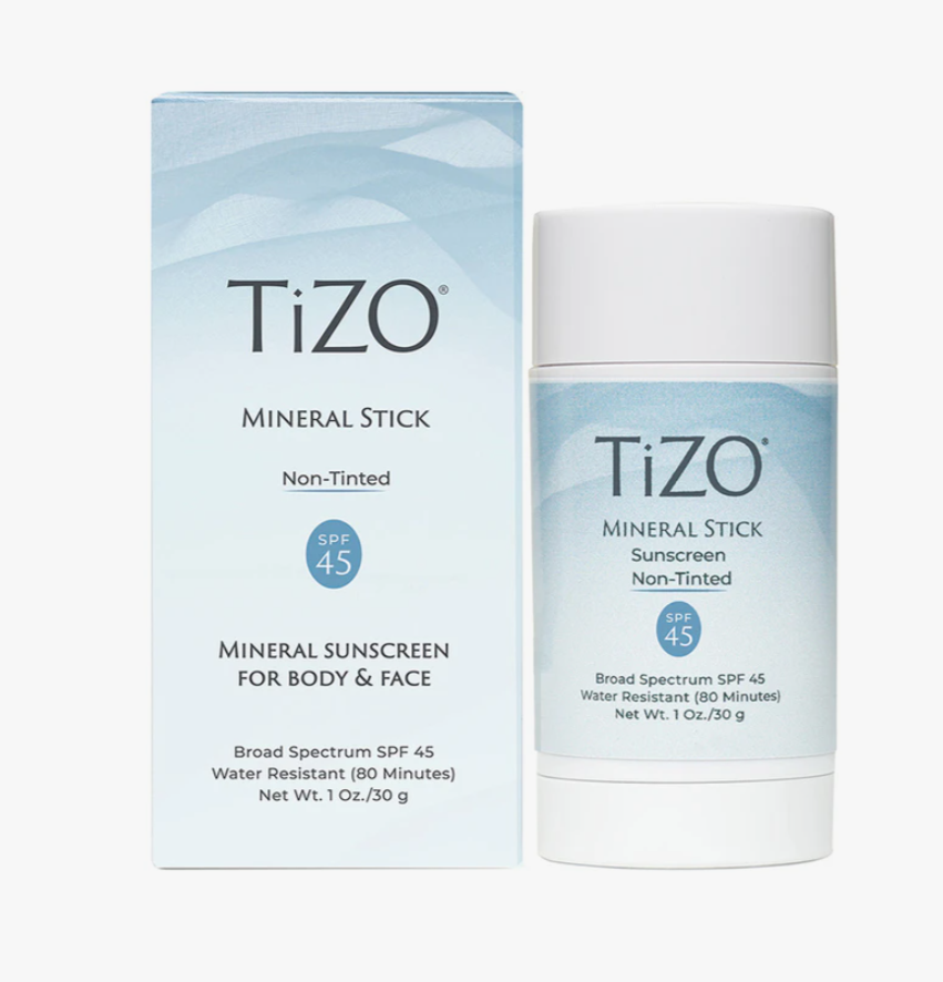 TIZO Солнцезащитный стик для лица SPF45 Mineral Stick Sunscreen Non-Tinted 30 гр