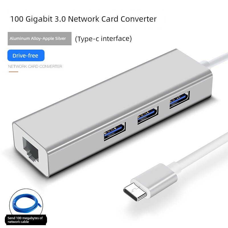 Сетевой адаптер для ноутбуков Huawei MateBook 14/D15/16, конвертер сетевого порта Type-C, переходник USB 3.0,