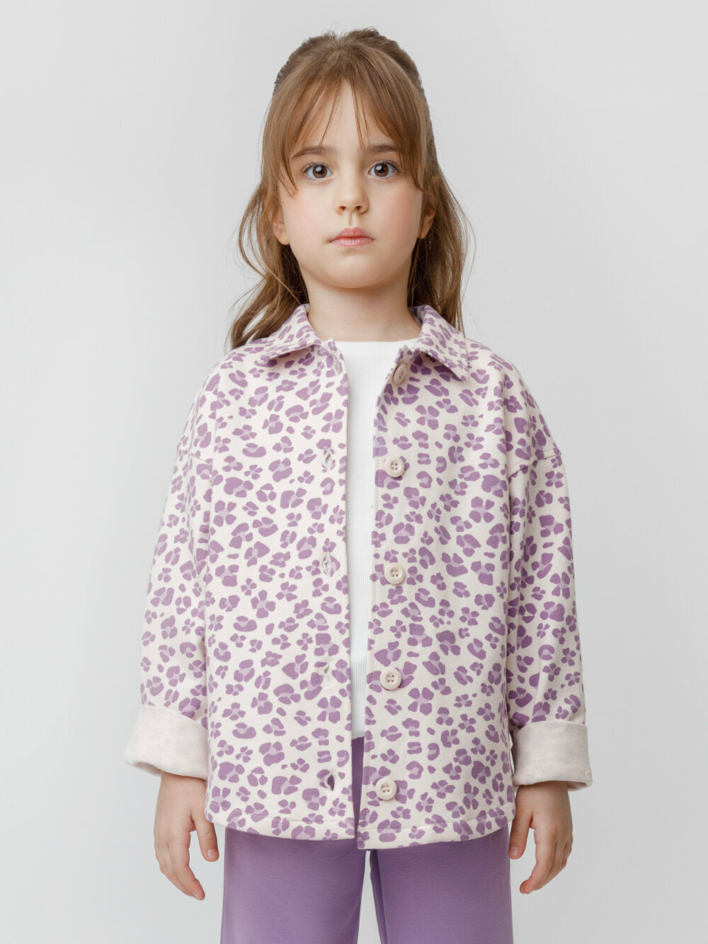 Рубашка детская на пуговицах, хлопок