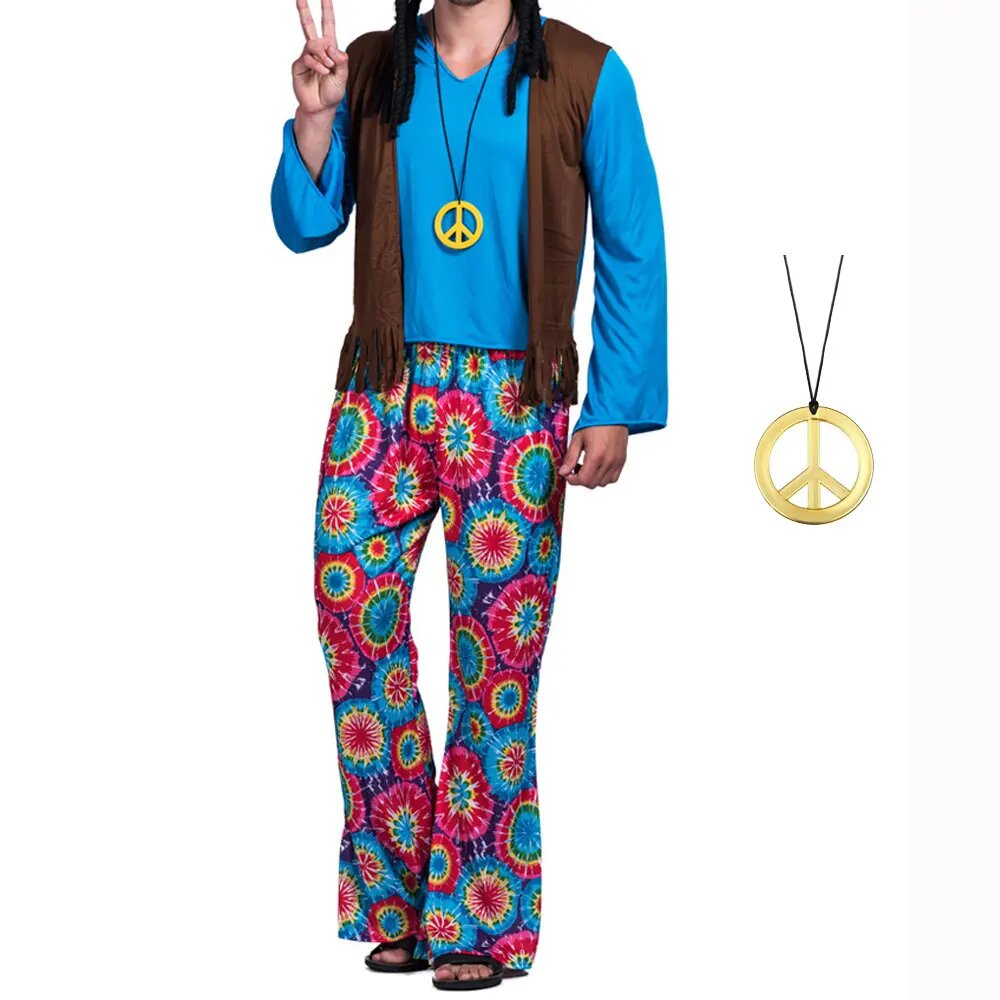 Костюм хиппи Love Peace OSMANLUER XL, set 2-1