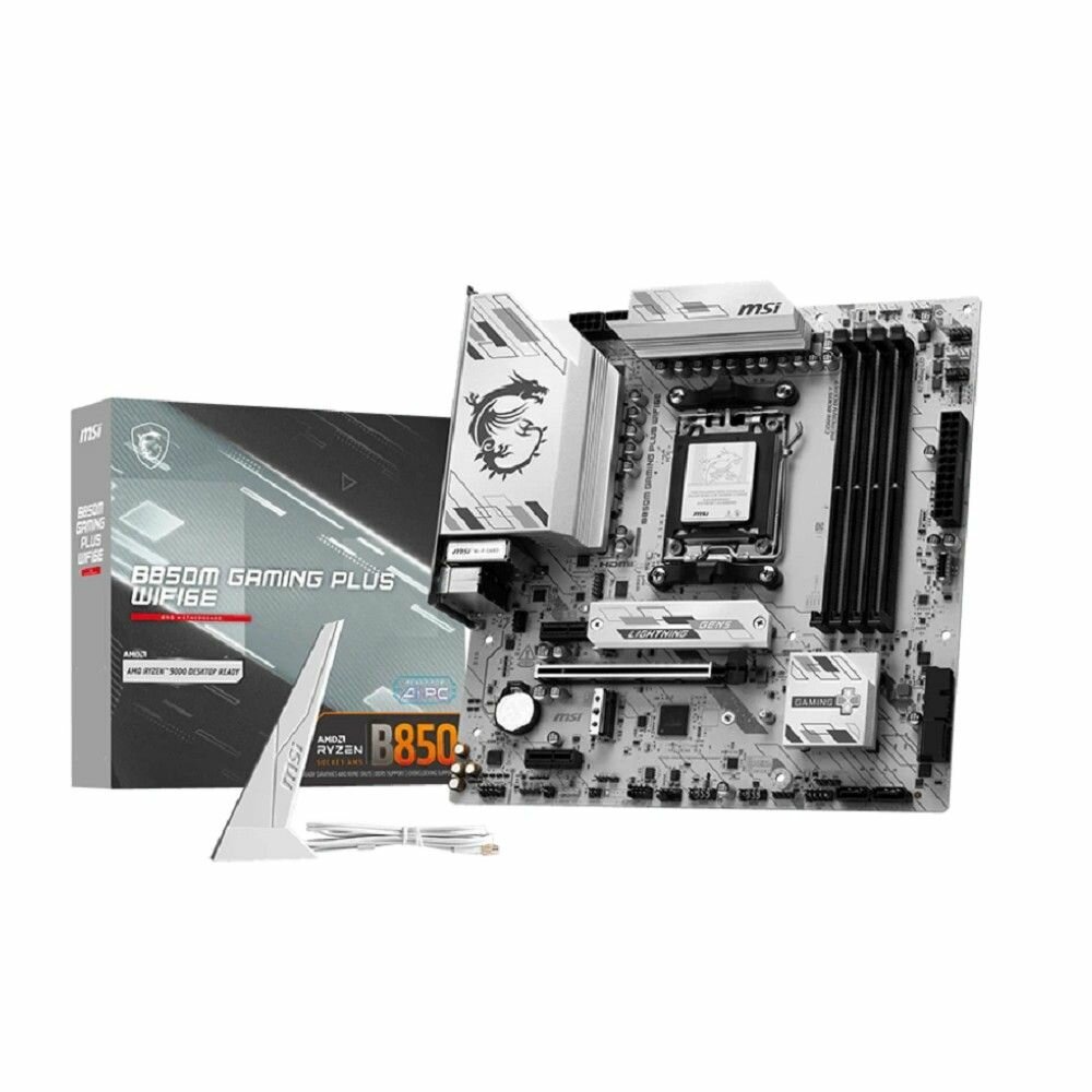 MSI Материнская плата B850M GAMING PLUS WIFI6E Socket AM5 4хDDR V 2хM.2