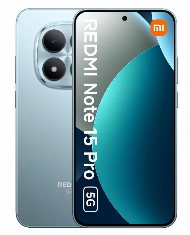 Смартфон Xiaomi Redmi Note 15 Pro, 8/256 Гб, цвет Glacier Blue (Синий)