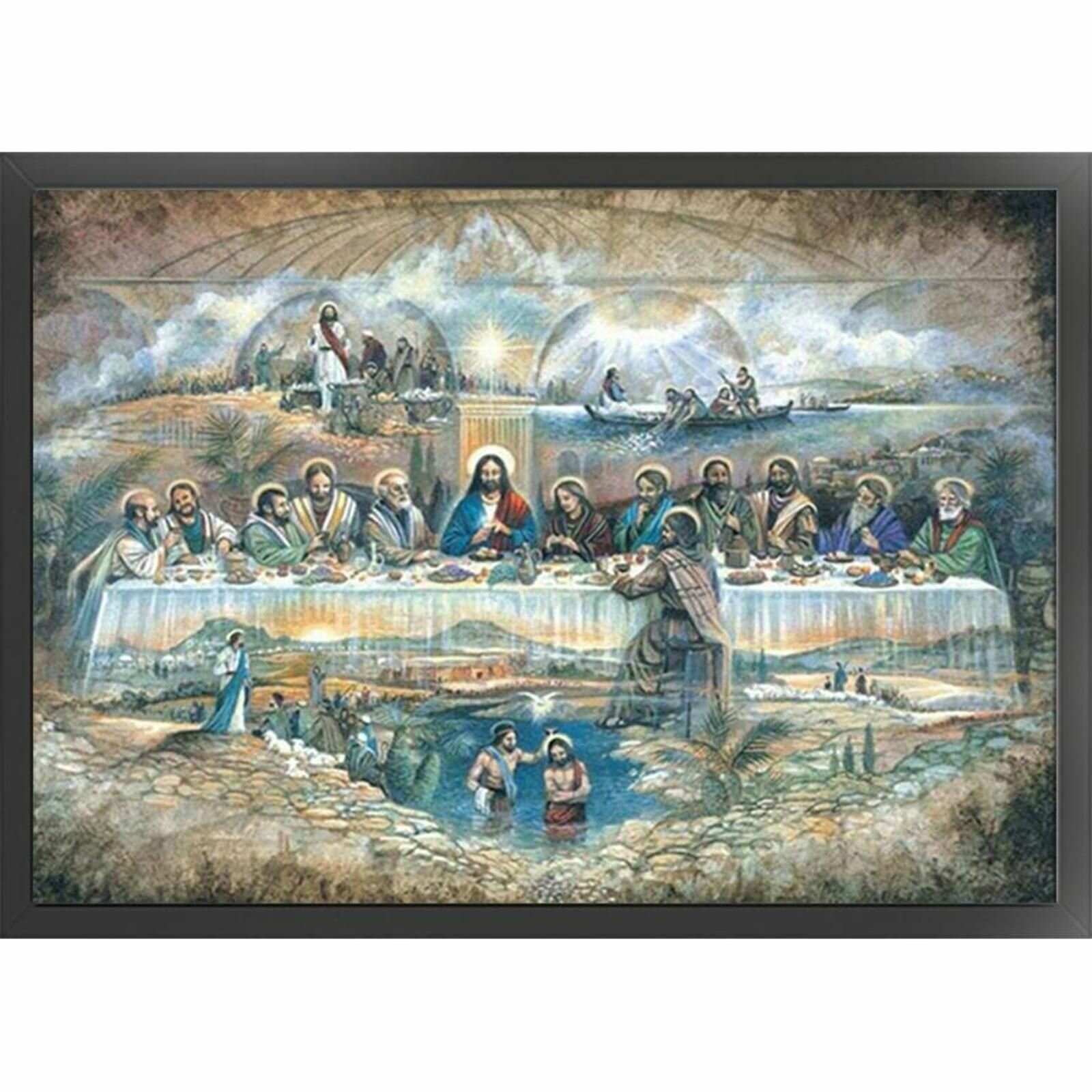 Вышитая картина Тайная вечеря да Винчи, 60 45 см, набор для вышивания крестиком, хлопок 11CT