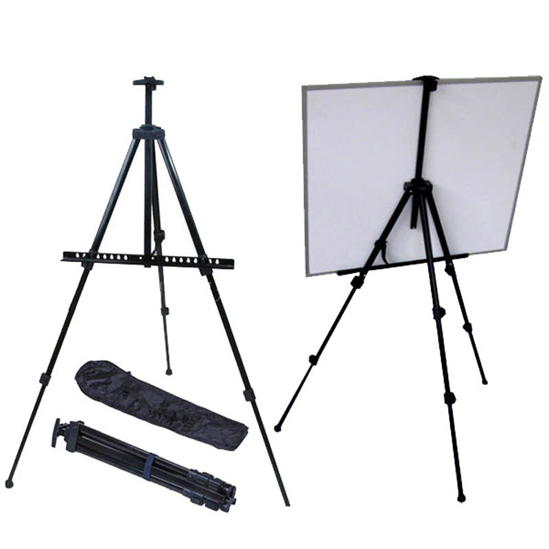 Прямые продажи: телескопический складной мольберт из железа для художественного рисования, масляной живописи, рекламный штатив, подставка для флуоресцентных досок.