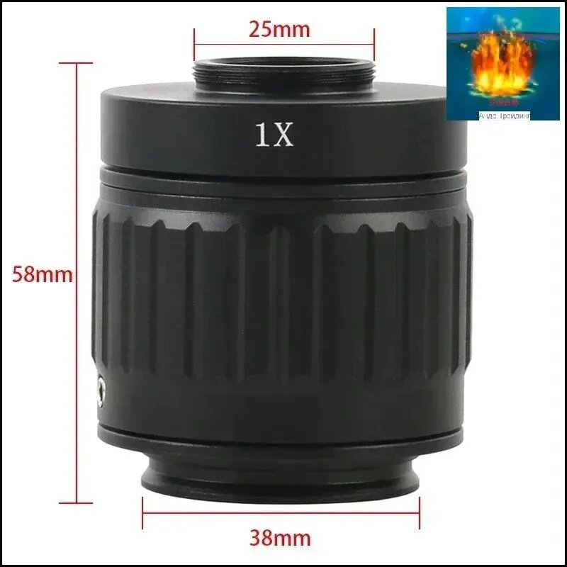 Адаптер C Mount для тринокулярного микроскопа 0.35X 0.5X 1X CTV 38MM интерфейс камеры микроскопа