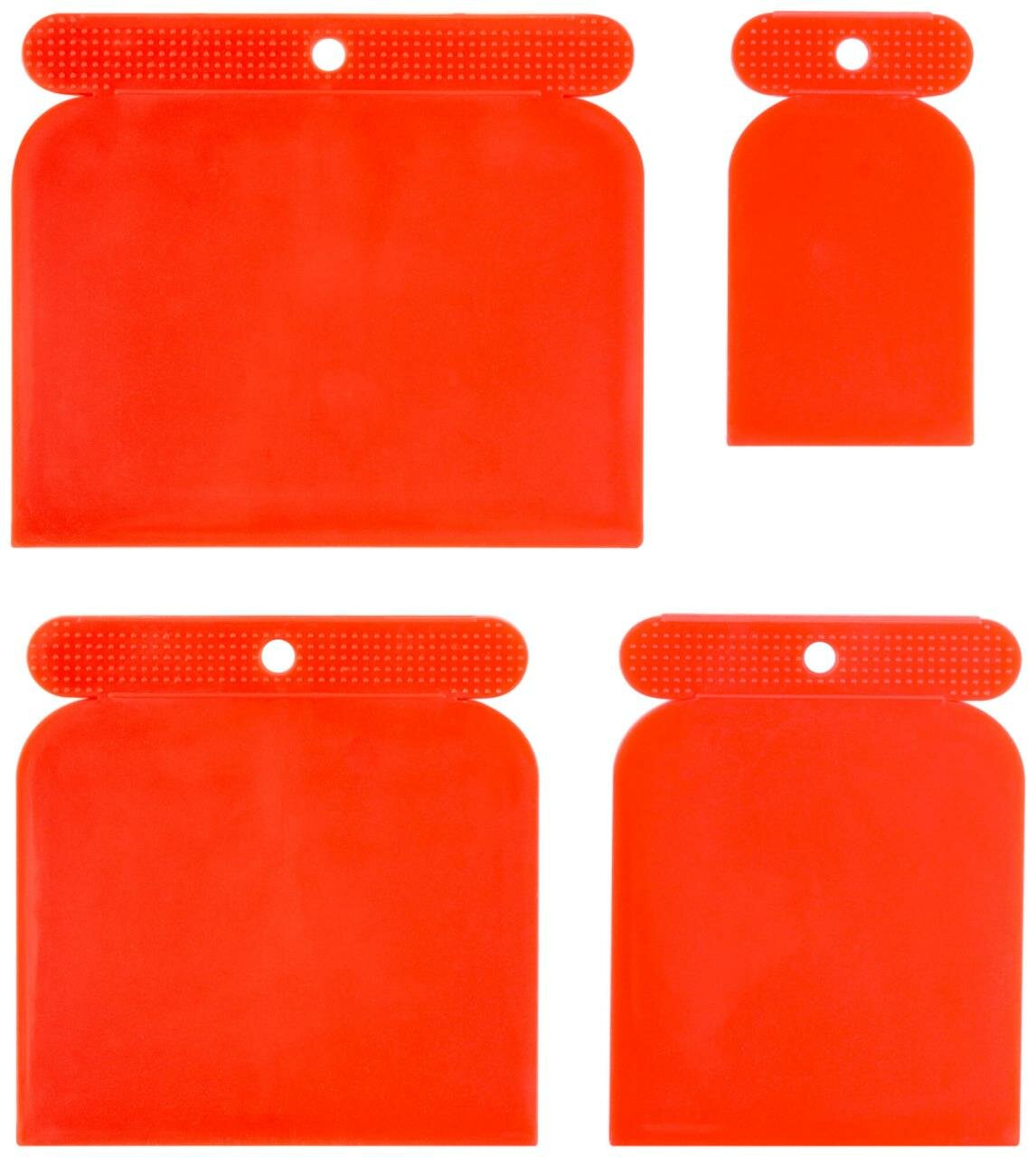 Шпатели пластиковые набор 4 шт.("Япончик") 50 80 100 120 мм