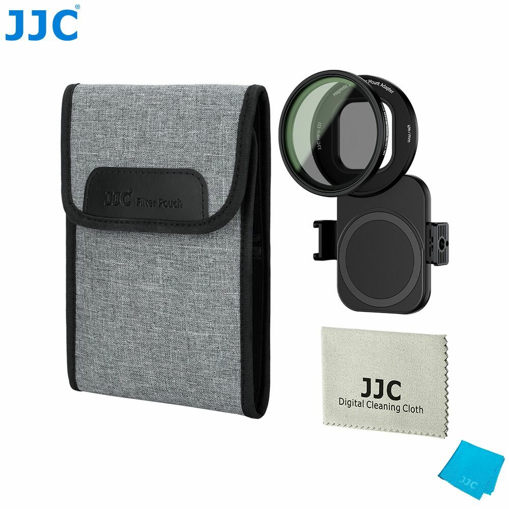 JJC магнитная система адаптера фильтра для смартфона с CPL фильтром 67mm MFS-3CPL для iPhone 17/16/15/14 и Air