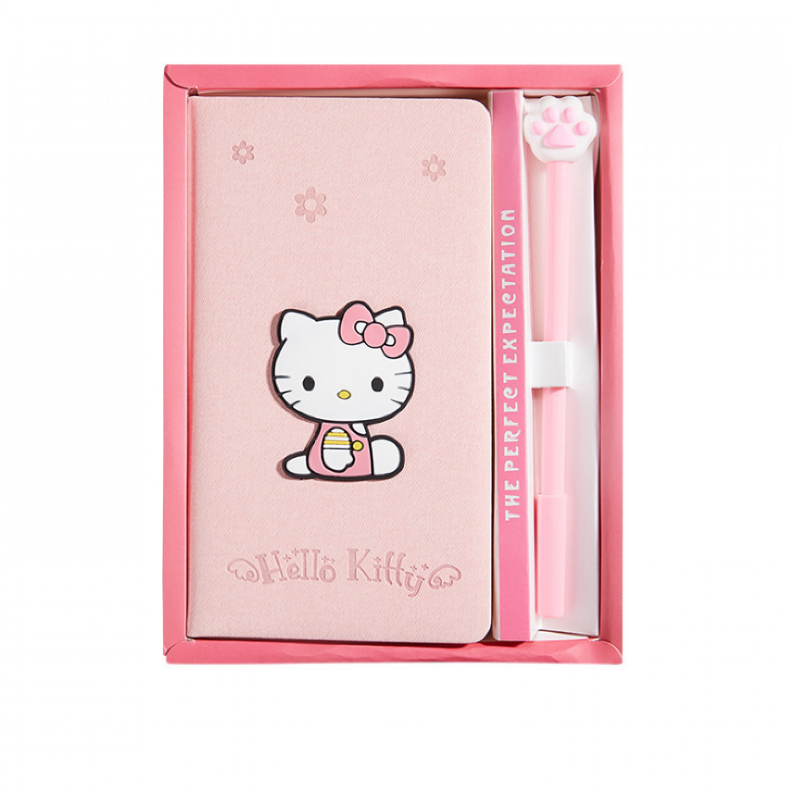 Подарочный набор MyPads блокнот А5 с цветными страницами и многоцветной ручкой Hello Kitty розовый