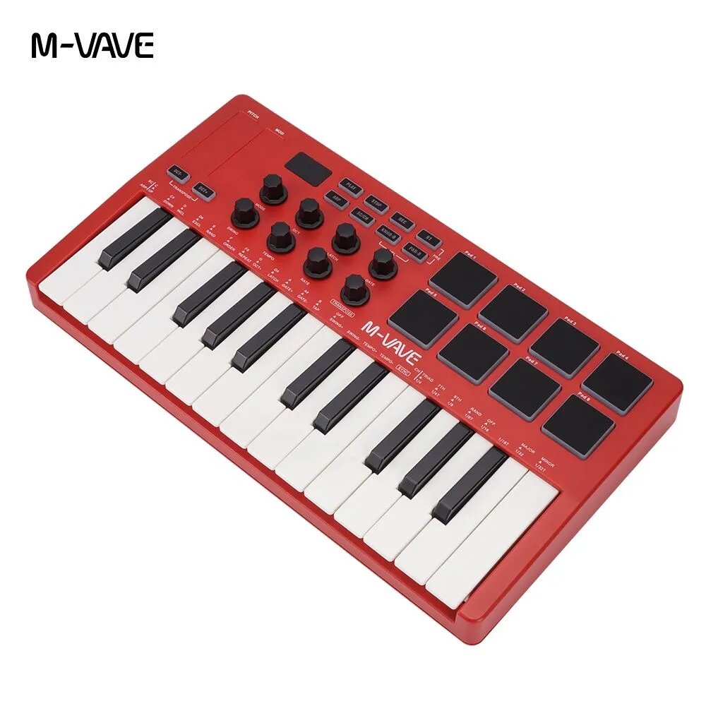 M-VAVE SMK-25 MIDI-клавиатура 25 клавиш для создания музыкальных произведений и звуковых эффектов — фото 1