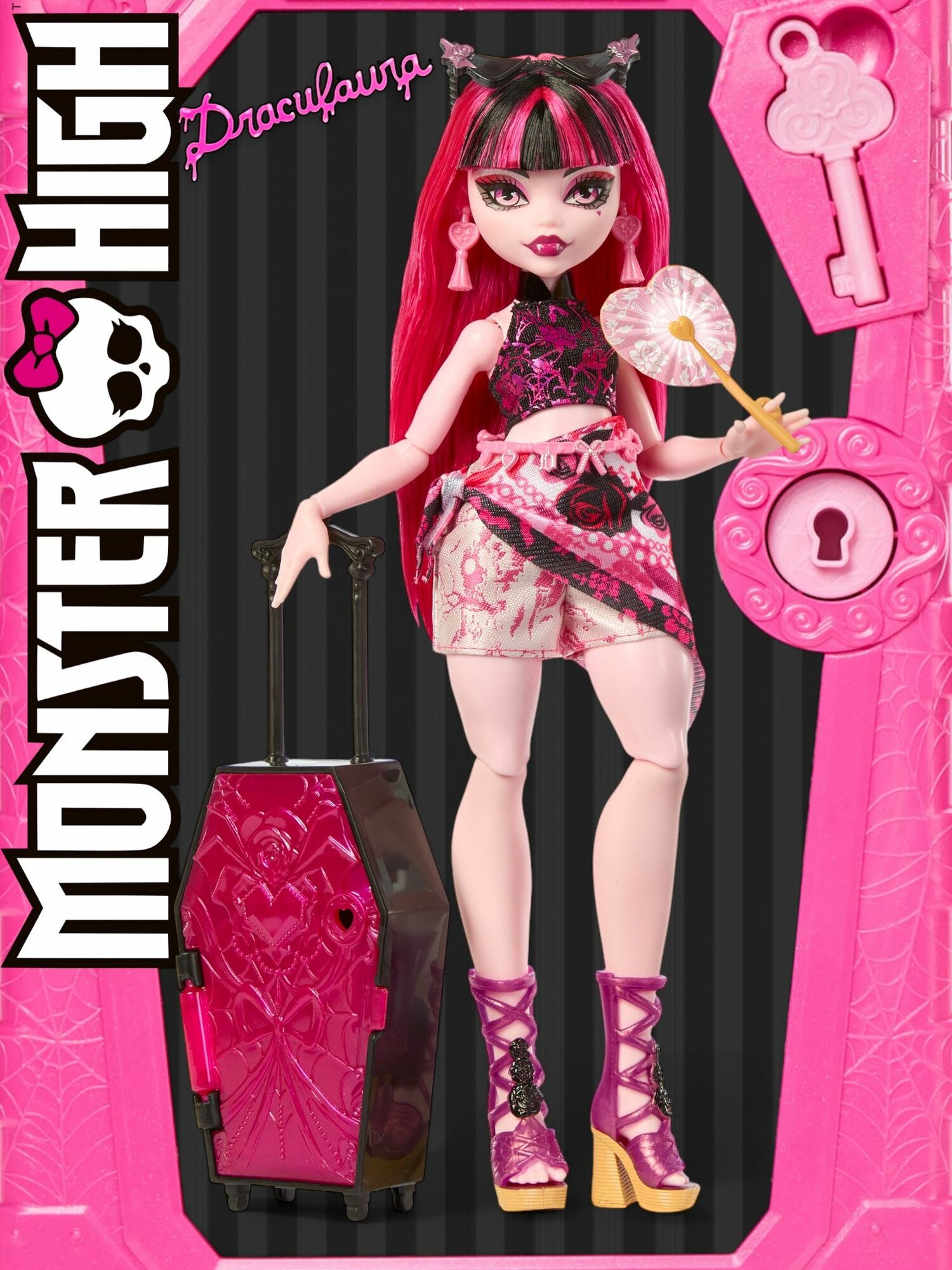 Кукла Monster High Gore-geous Oasis Draculaura Монстер Хай с чемоданом Дракулаура JDR50