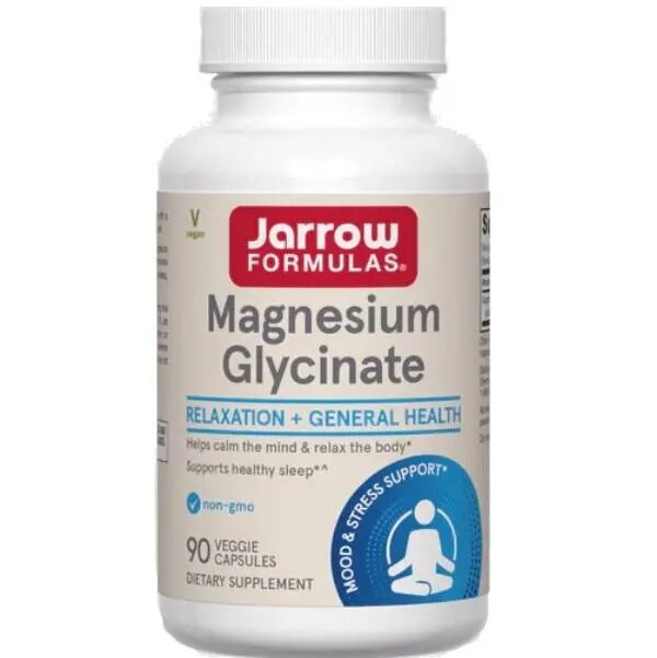 JARROW Магнезиум глицинат, 90 капсул