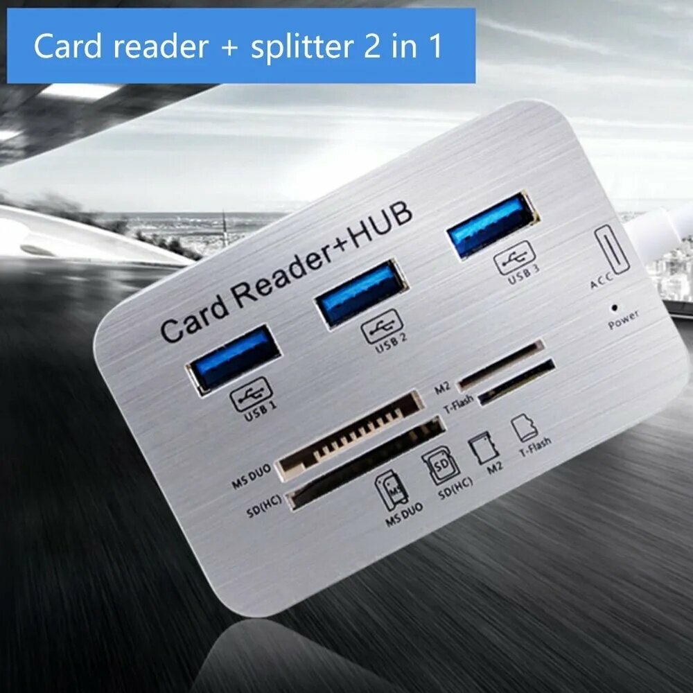 USB3.0 Hubs Card Reader Combo SDTF Memory USB -дисковый компьютер — фото 1