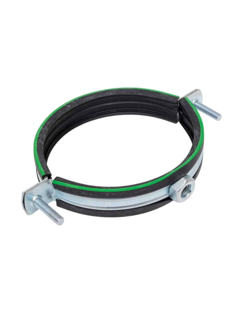 Хомут для труб 4" (108-116 мм) с уплотнителем и гайкой М10/1,5х20 мм