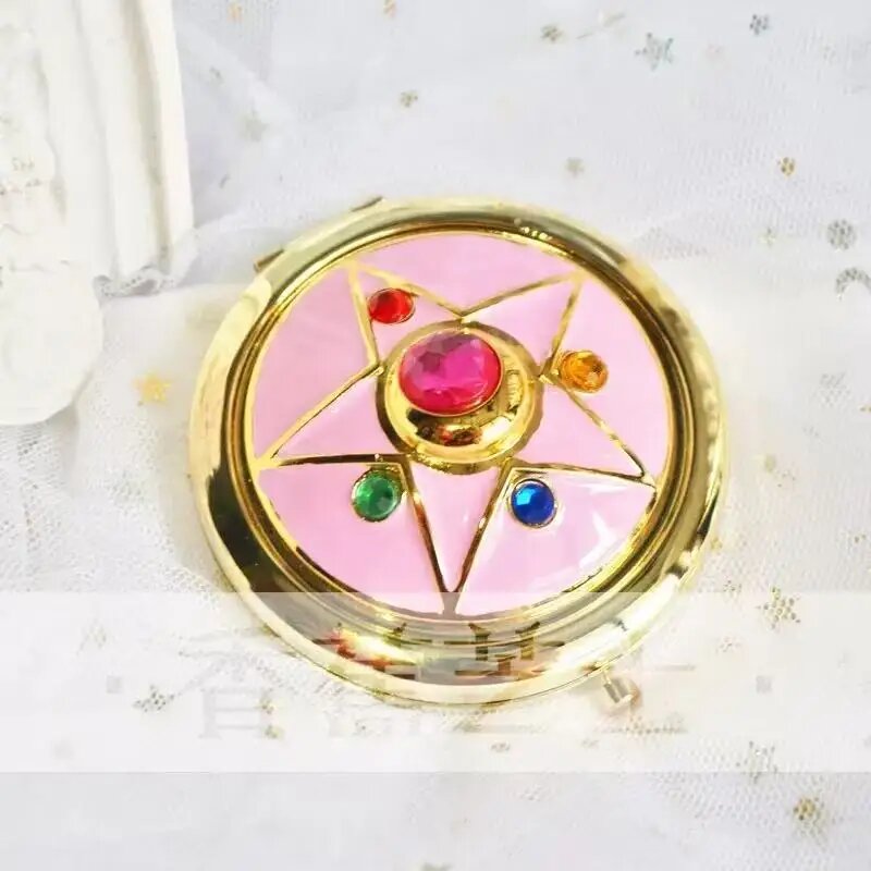 Сейлор Мун р лунный свет память серия кристалл звезда Чехол Косметика Макияж Компактное путешествие складное зеркало Сейлор Мун Косплей коробка