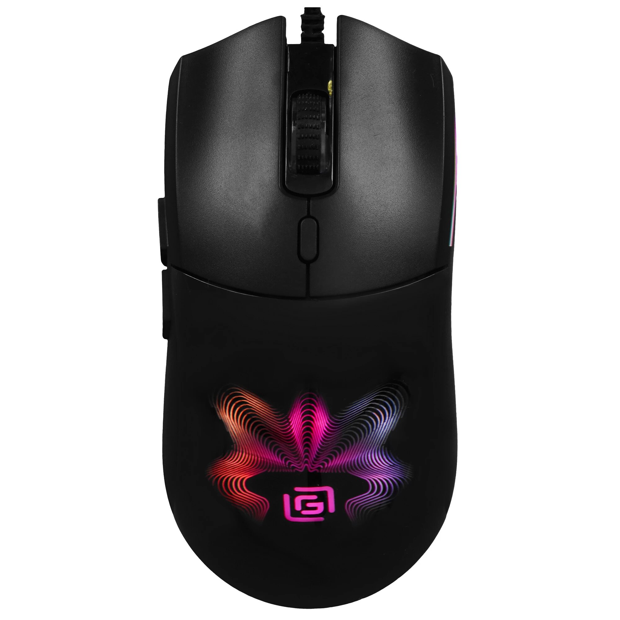 Мышь Оклик 714GM черный оптическая 7200dpi USB 6but (1620717)