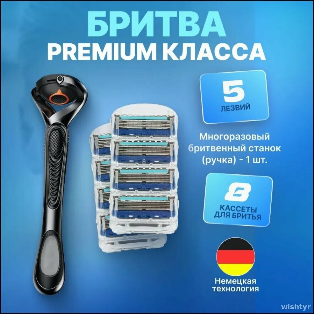 Эксклюзивные кассеты для бритья мужчин