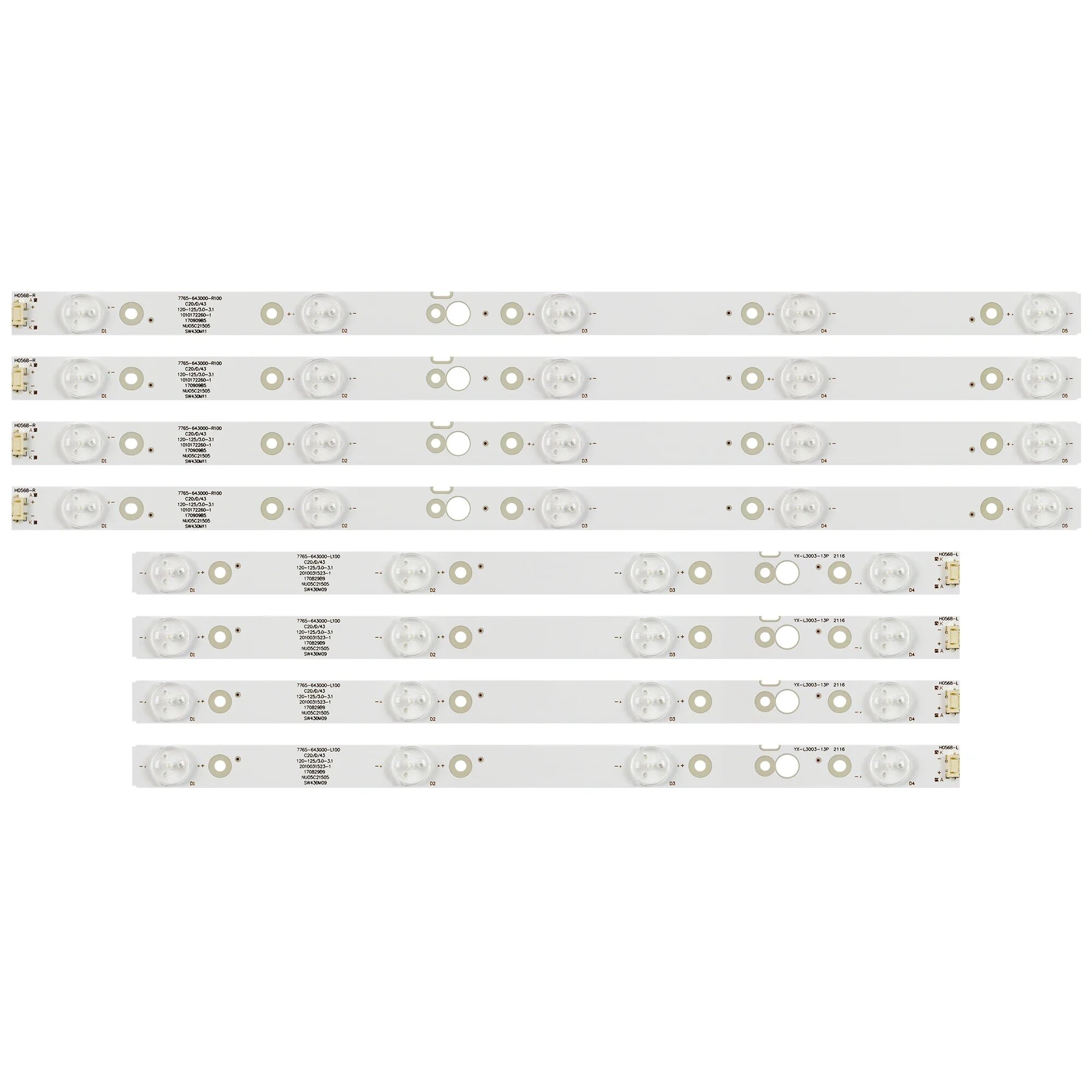 Светодиодная лента для CRH-A 4330300104 L6CN Rve1.0 CRH-A 4330300105 R6CN Rve1.0 303SW 430039 38 43D3503V2W5C1B42718M 43D3503V2W4C1B33118M