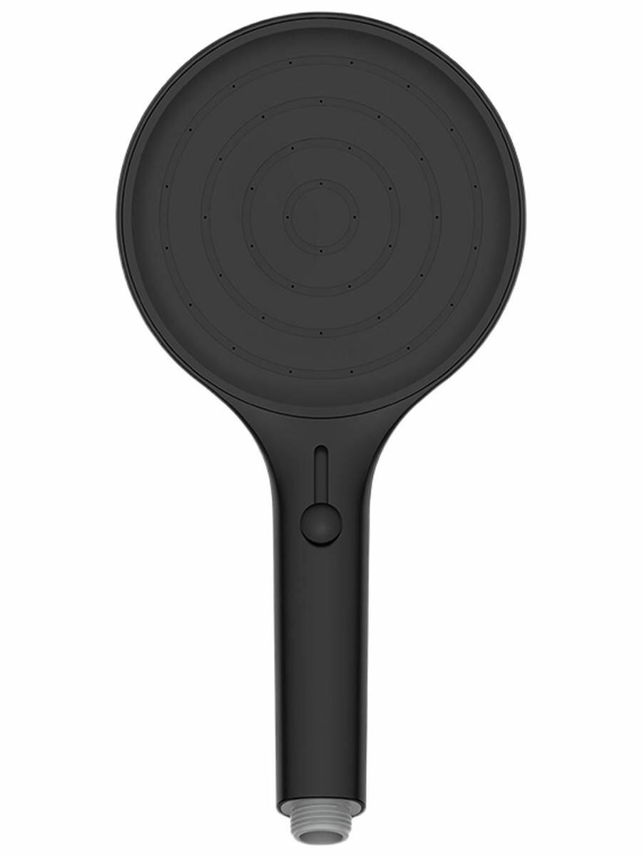 Душевая лейка KAISER 4-х режимная, 135х274мм, Чёрный матовый