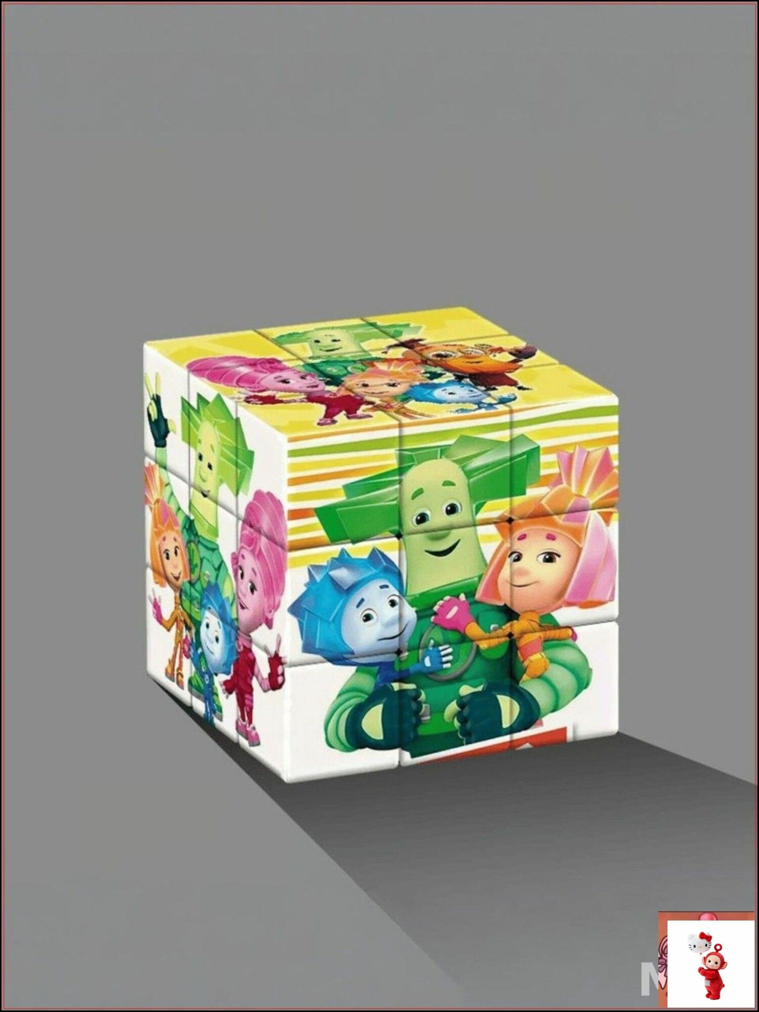 Головоломка для детей 3х3, развивающая игрушка в стиле мультгероев