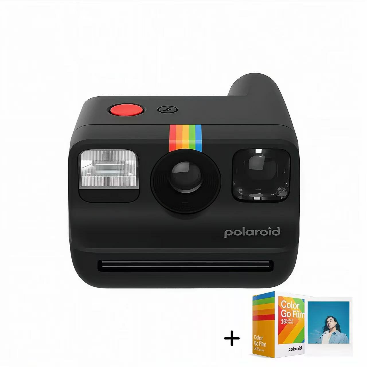 Polaroid Go Generation 2 фотоаппарат моментальной печати (В комплекте 16 листов фотобумаги) Go 2 Gen2 , черный