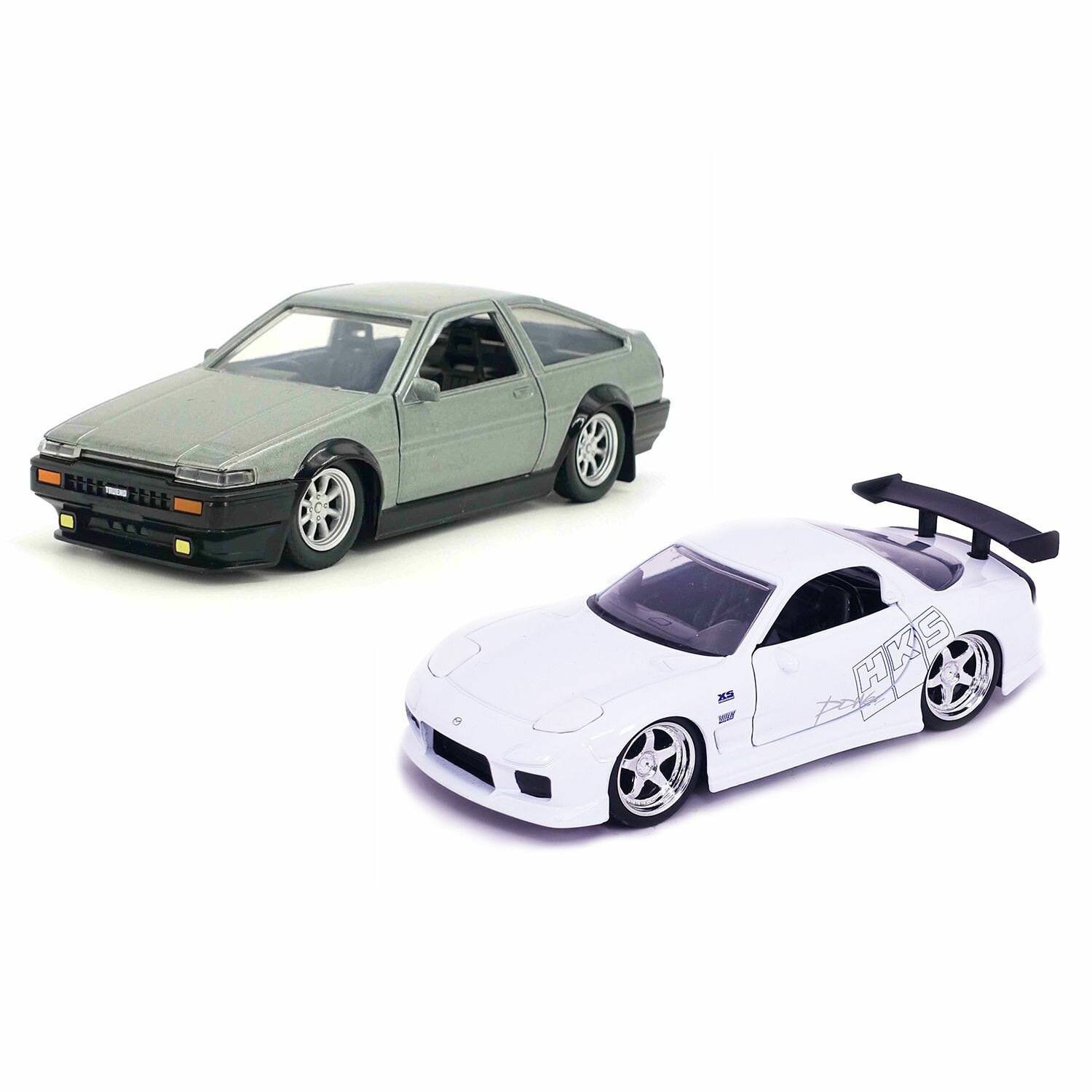 Модель машинки Fast & Furious: Legacy Series - 1986 Toyota Trueno & 1993 Mazda RX-7 (Масштаб 1:32) (2 шт) (35690)