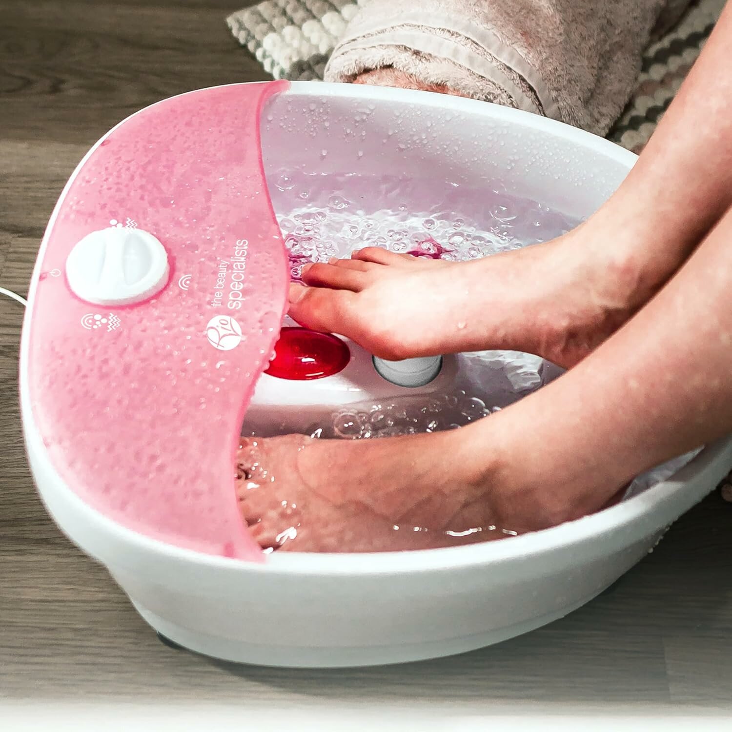 Rio the Beauty Specialists Спа-ванна для ног с массажером, подогревом и вибрацией Foot Bath Spa & Massager with Adjustable Heat & Vibration