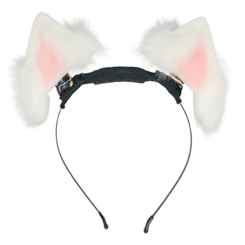 Электронный обруч с кошачьими ушками Белый, A2