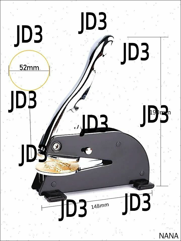 Индивидуальный ручной пресс для тиснения из нержавеющей стали и латуни