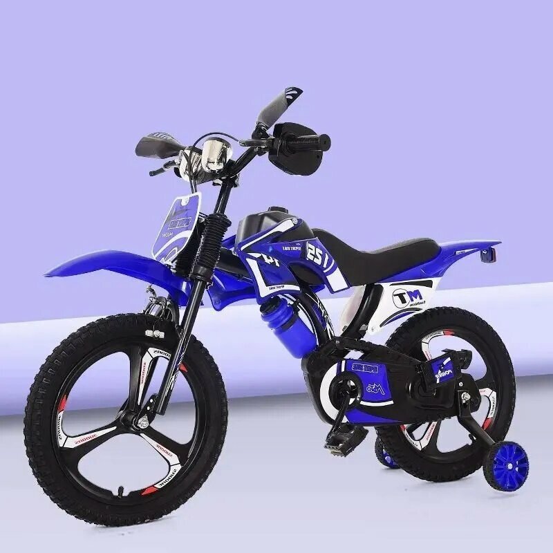 Детский симулятор мотоцикла, 16-дюймовый педальный велосипед