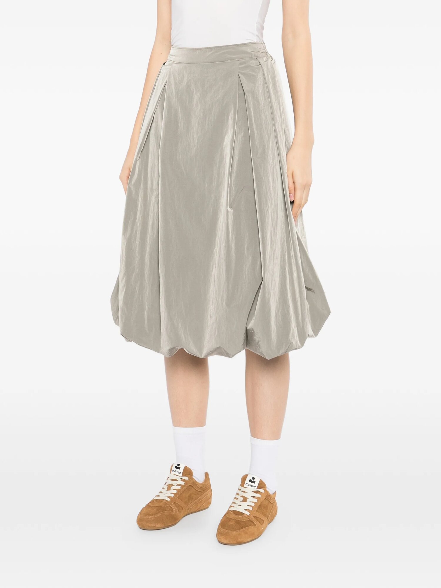 Юбка SPORT b. Brown nylon bubble skirt, размер 36 — фото 1