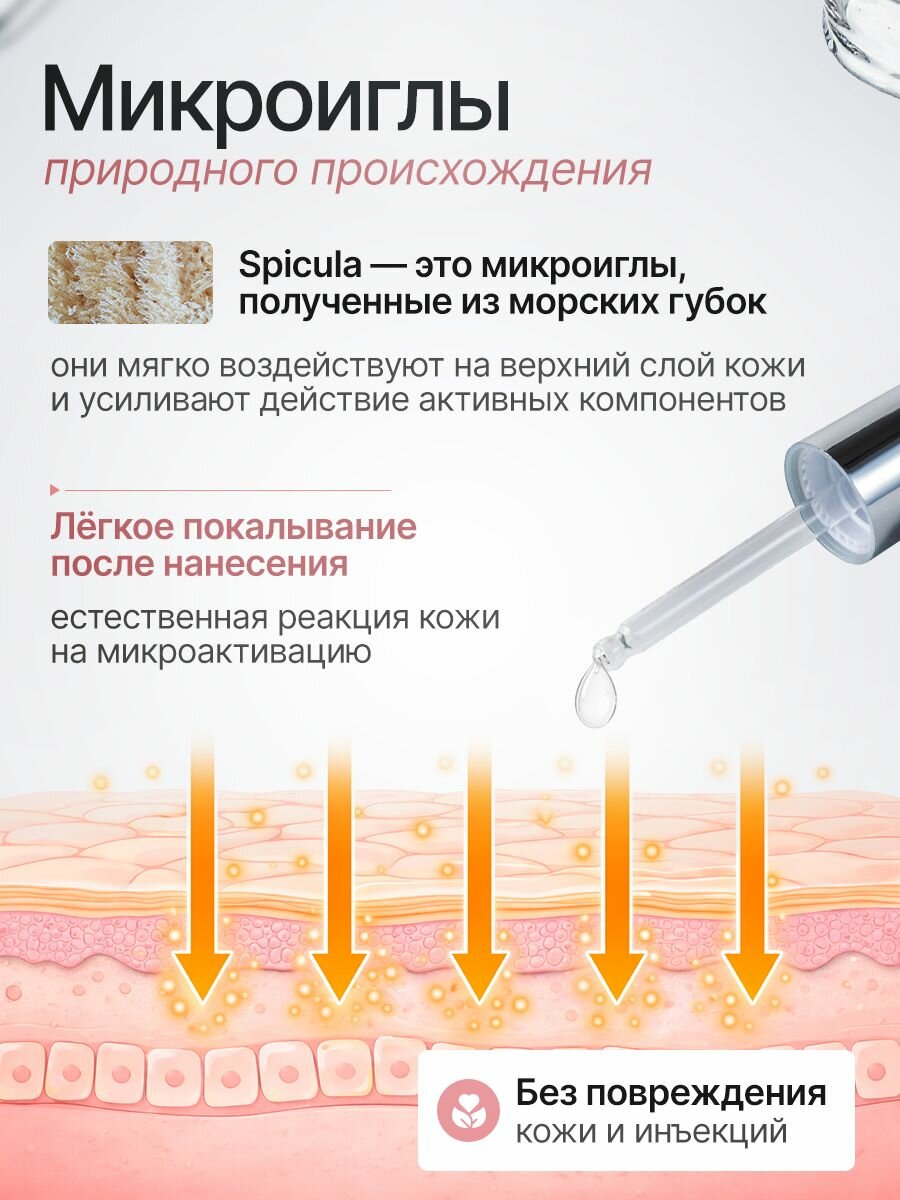 Лифтинг-сыворотка для лица с микроиглами ретиноидами и спикулами RESTET — фото 1
