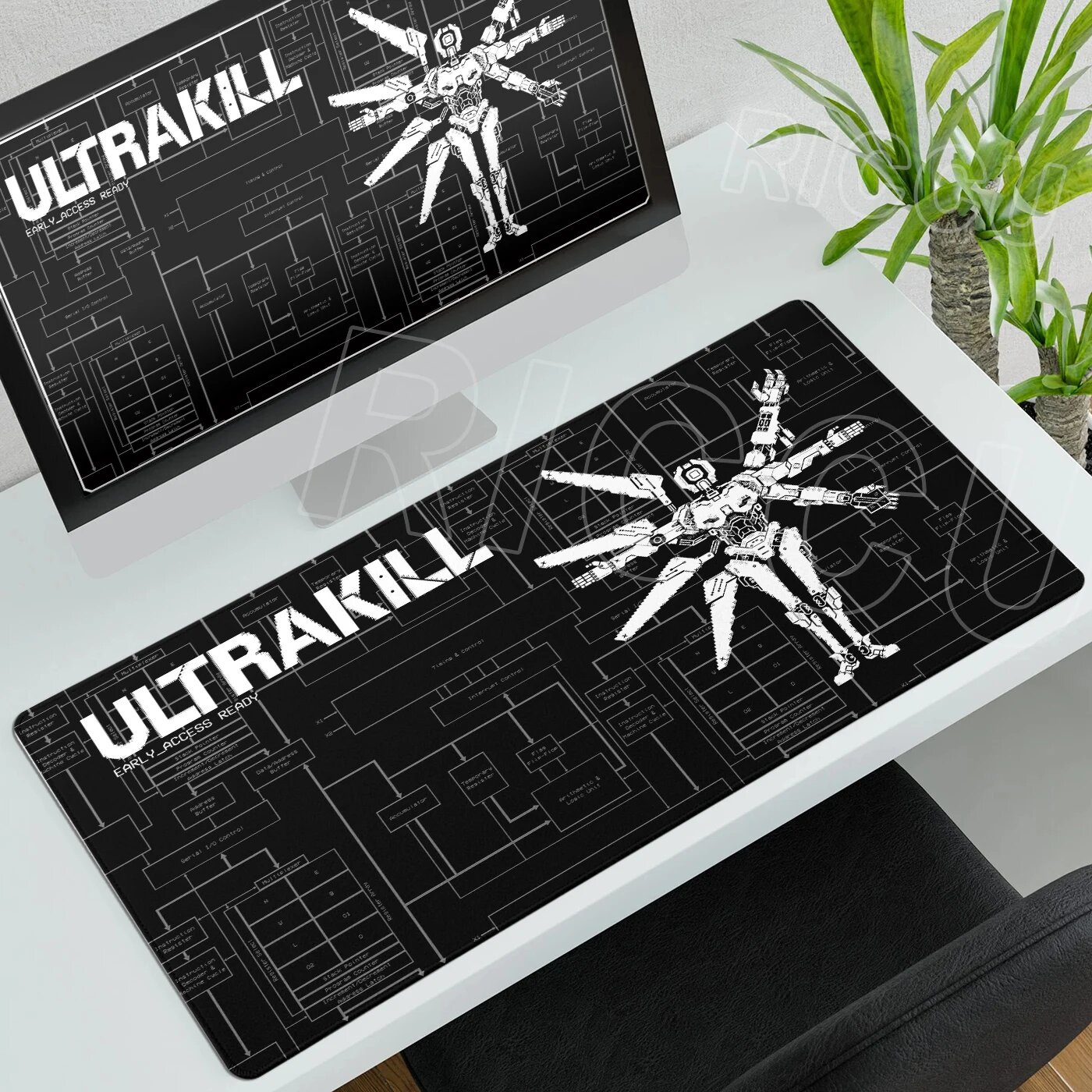 Игровой коврик Riccu ULTRAKILL, Красный, U-05 — фото 1