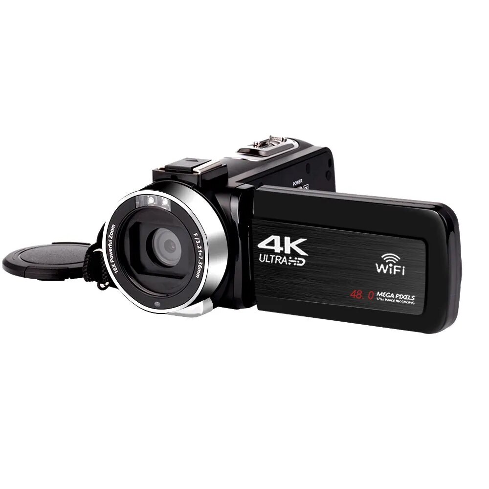 Камера DV 4K с внешним микрофоном, ночное видение, для фотографов и любителей кино