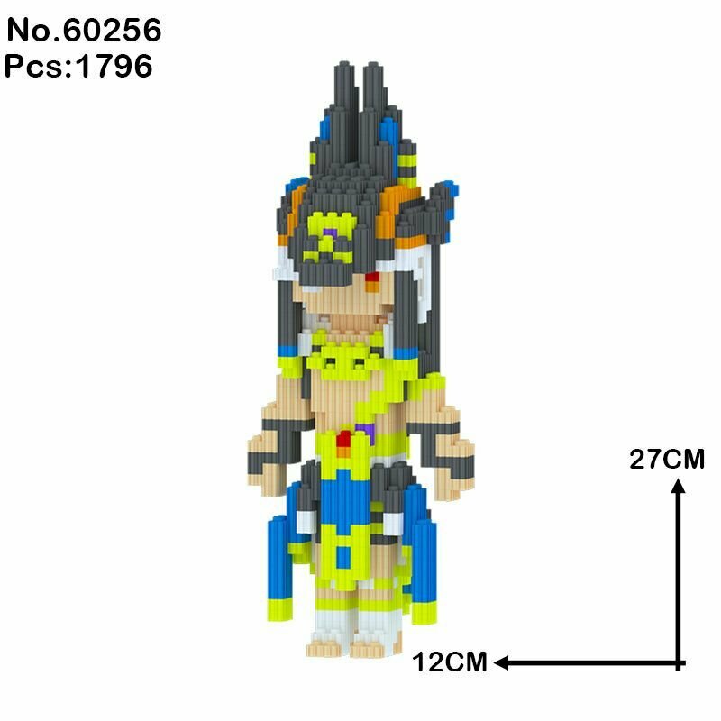 Конструктор пластиковый Bricks 3D Тигнари Genshin Impact 1796 Деталей