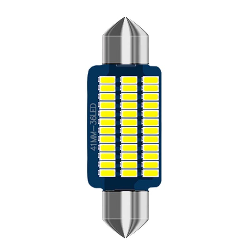 2 шт. C5W Светодиодная автомобильная лампа Luces LED Para Auto Внутреннее боковое освещение Гистонная купольная лампа для чтения 21 30 36 3014 светодиодов постоянного тока 12 В